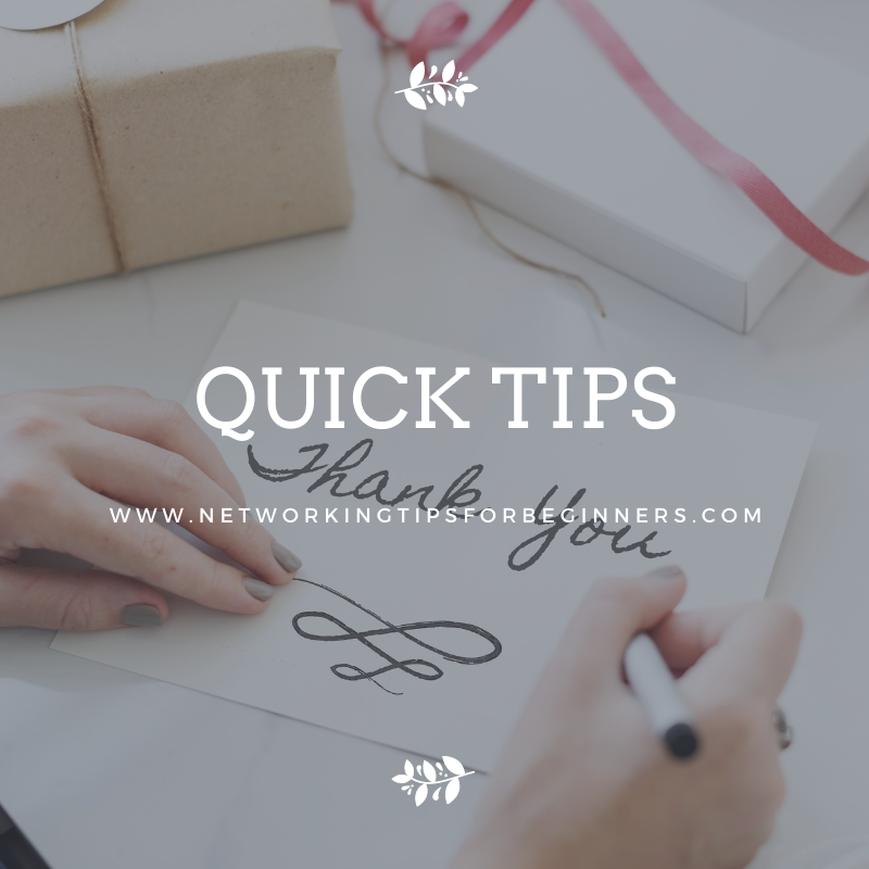 Following up: Send a Card | Networking Tips for Beginners